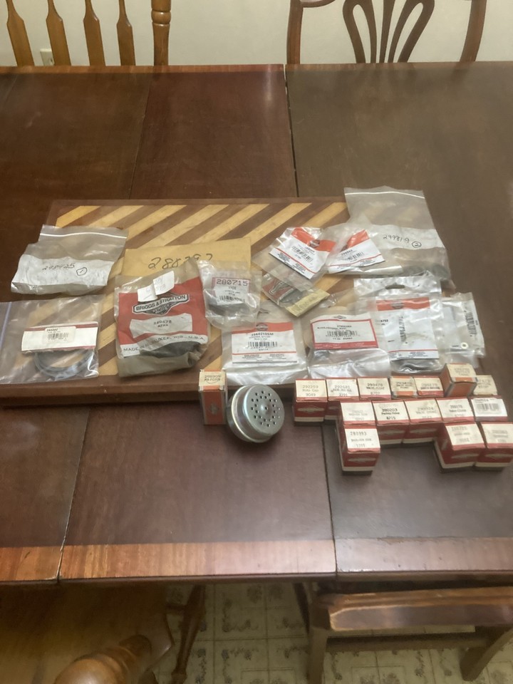 Briggs & Station parts Lot Of Lot NEW 3.5 lbs coil valves carb kits ...