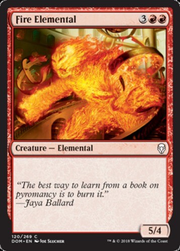 1x Fire Elemental NM-Mint, English - Dominaria MTG | eBay