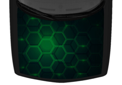 Hexagon Mosaic Truck Hood Wrap Vinyl Car Graphic Decal 58" x 65" 3D ...
