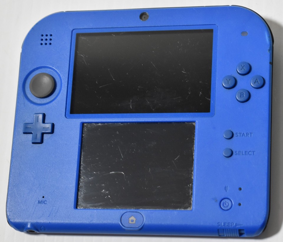 Nintendo 2DS Handheld Game System WAP-002 Blue / Black - Tested ...