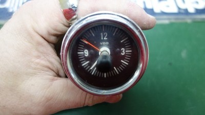 VDO Clock Gauge Chrome Black Face | eBay