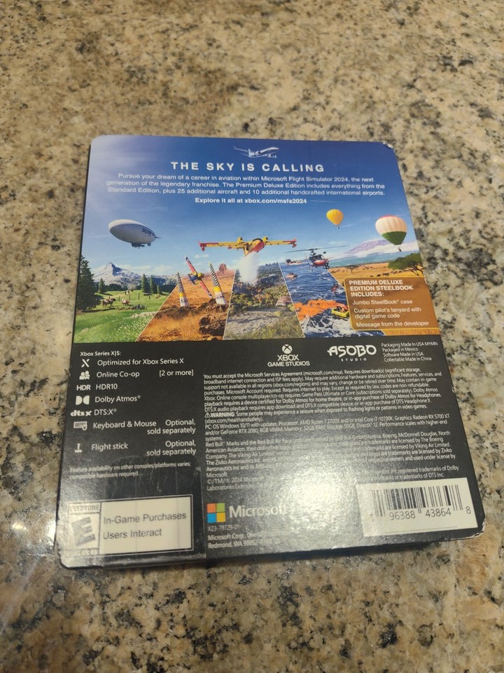 Microsoft Flight Simulator 2024: Premium Deluxe (Code in Box)(Xbox ...