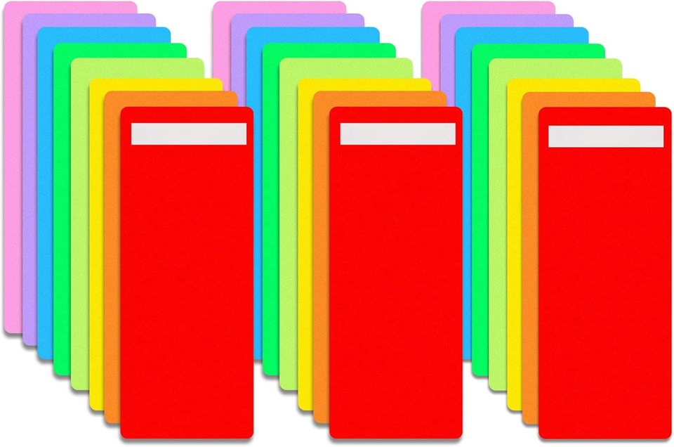 40 Pack Library Book Dividers with Repositionable Stickers 4 x 12 Inch ...