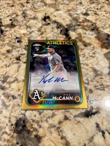 2024 Topps Chrome True Gold Kyle McCann Rookie Auto Baseball /50 ...