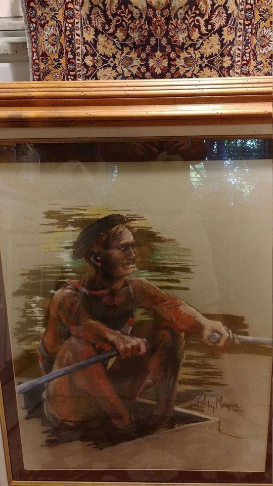 Huge Pastel Drawing by Listed Austin Texas Artist Brenda "Polsky Morgan ...