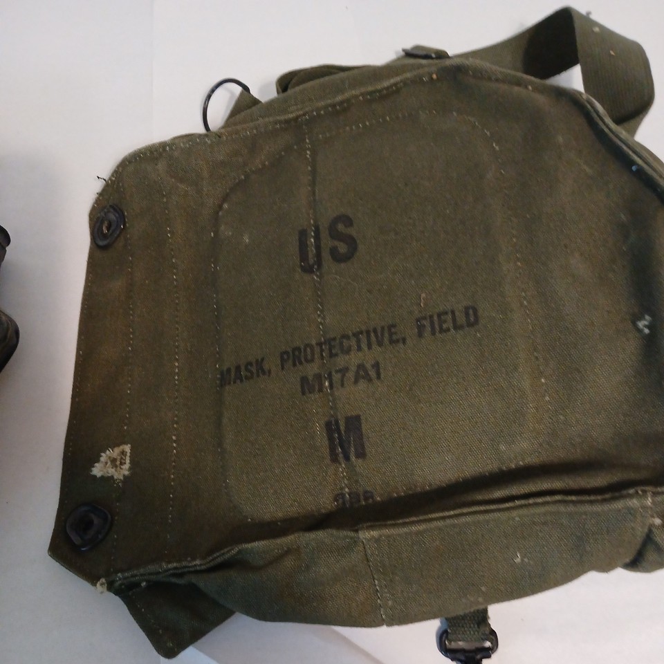 U.S. Army M17 Gas Mask Sz M Chemical Biological Protective Field M17 ...