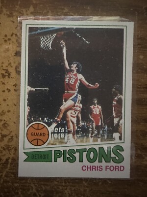 1977-78 TOPPS CHRIS FORD #121 Detroit Pistons Boston Celtics NM + NBA ...