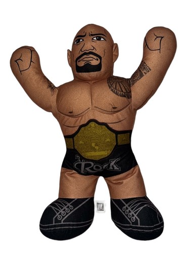 WWE The Rock Plush Talking Wrestling Doll 2012 Brawlin Buddies 16 ...