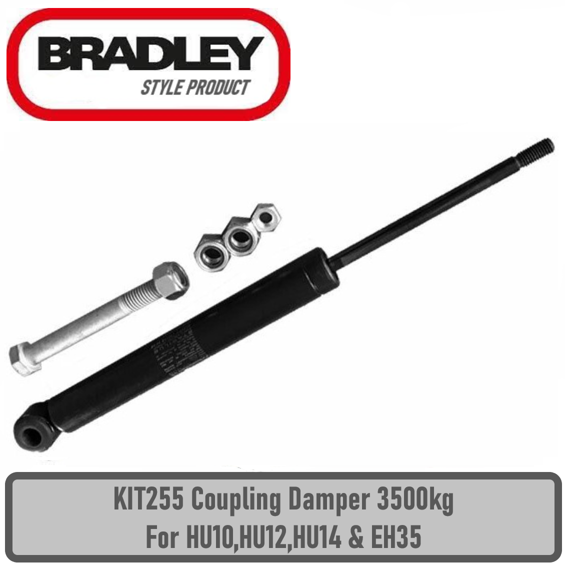 Bradley Trailer Coupling Double lock Damper KIT255 3500kg HU10,HU12 ...
