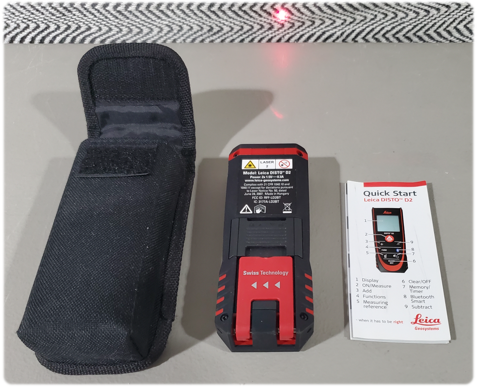 Leica DISTO D2 Laser Distance Meter - EUC | eBay