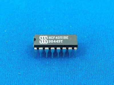 1 x GENUINE HCF4051BE SGS Single 8 Channel Analog Multiplexer DIP-16 ...