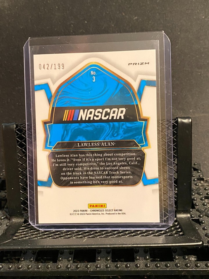 🔥 Lawless Alan (RC) 2023 Chronicles - Select Blue #42/199 Card # 3- 🔥 ...