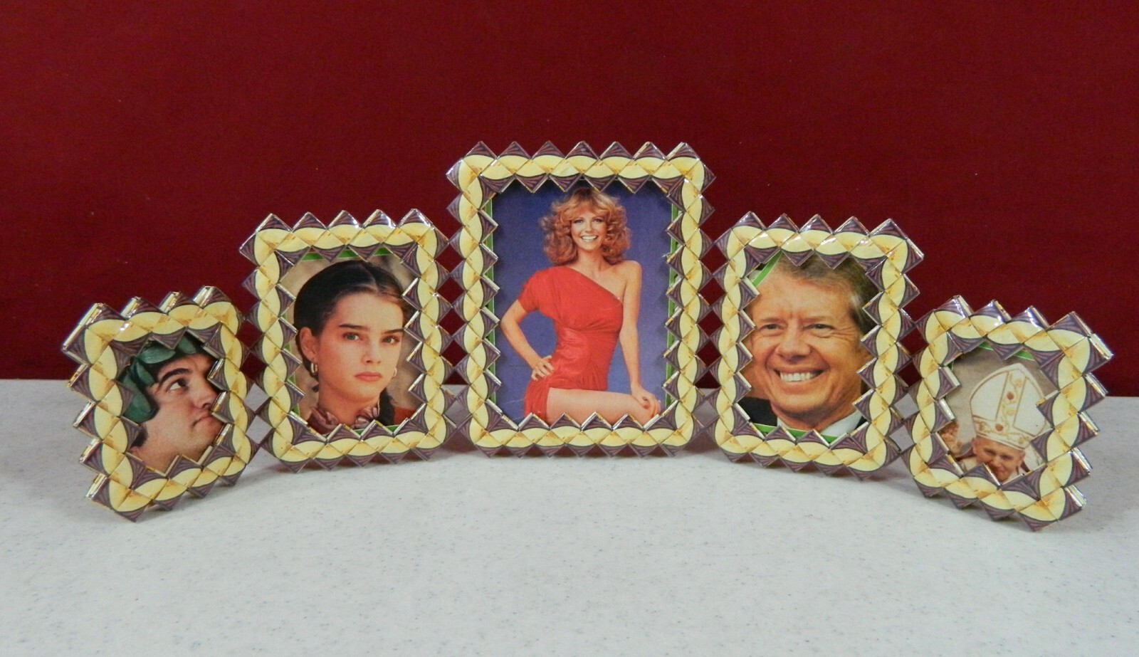 Vintage Prison Art Picture Frame Made From Camel Cigarette Packs | eBay