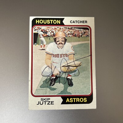 SKIP JUTZE 1974 TOPPS AUTOGRAPHED SIGNED AUTO BASEBALL CARD | eBay