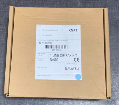 Xerox Single Line Fax Kit ColorQube 9302 WorkCentre 7545 497K06230 ️️ ...