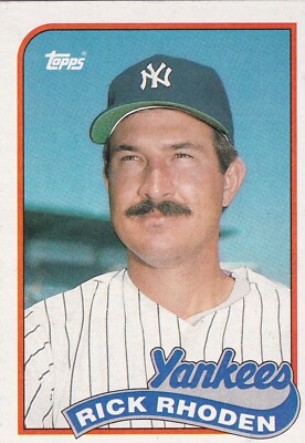 1989 Topps #18 Rick Rhoden MLB New York Yankees + (Yes 4 Free Mystery ...
