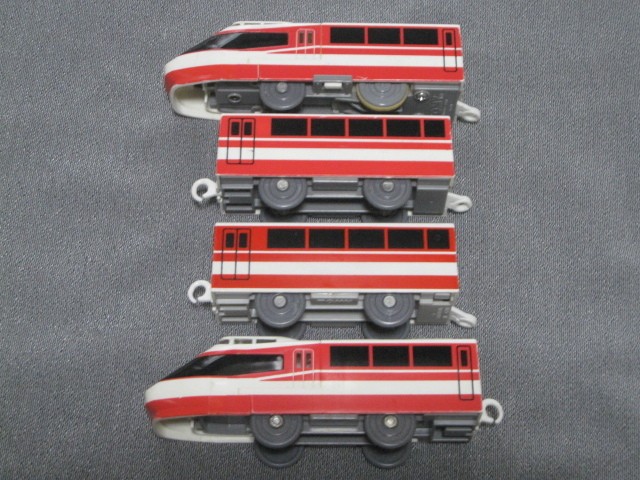 Plarail Romance Car HISE Gray Wheels, 4-Car Train, Odakyu Romance Car ...