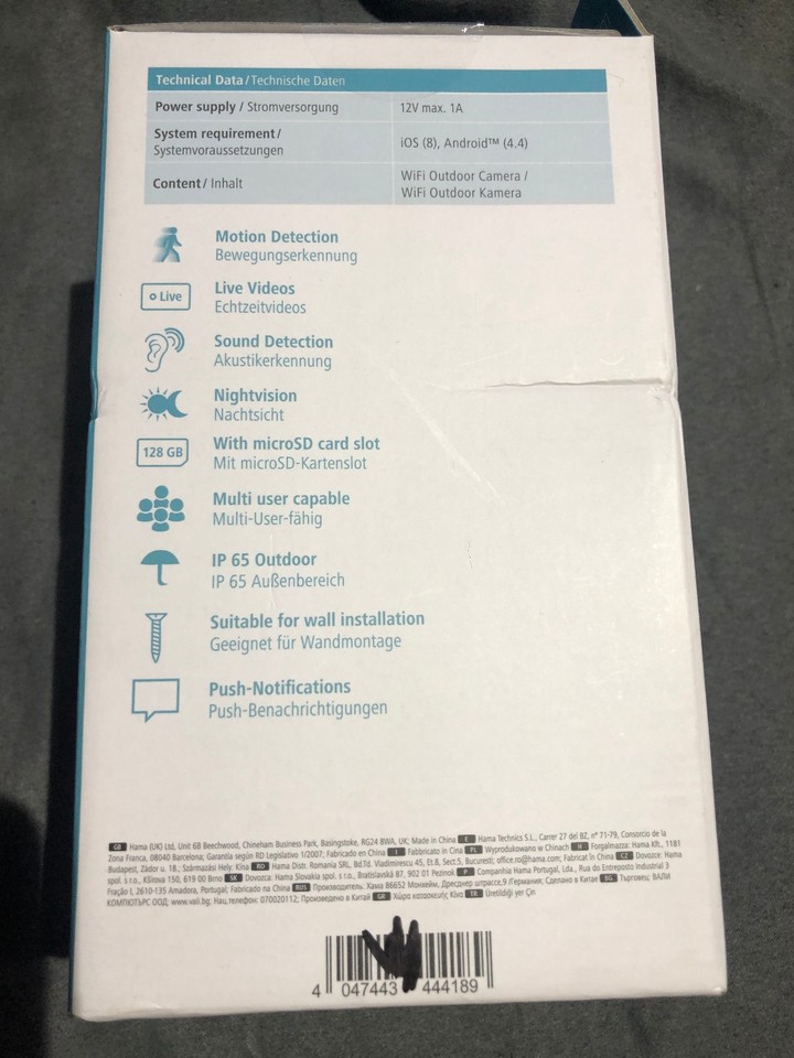 Hama Überwachungskamera WLAN-Kamera – funktioniert ohne Gateway ...