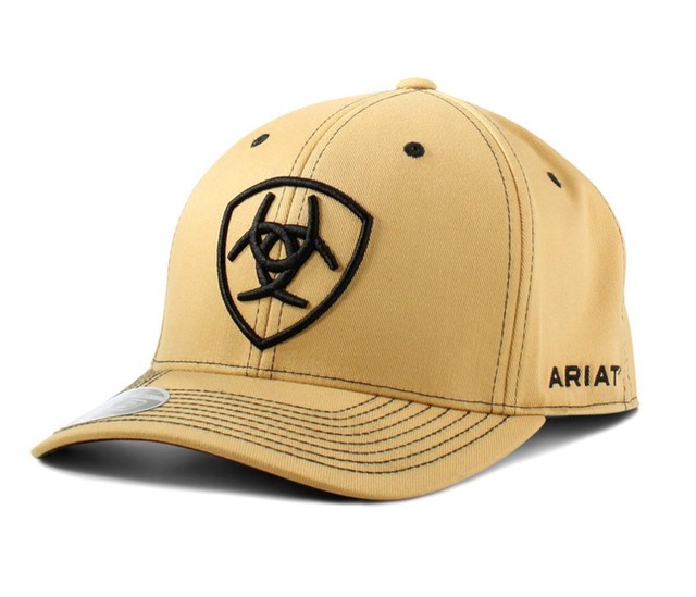 Ariat Mens Hat Baseball Cap Snapback Logo Tan A300064108 for sale ...