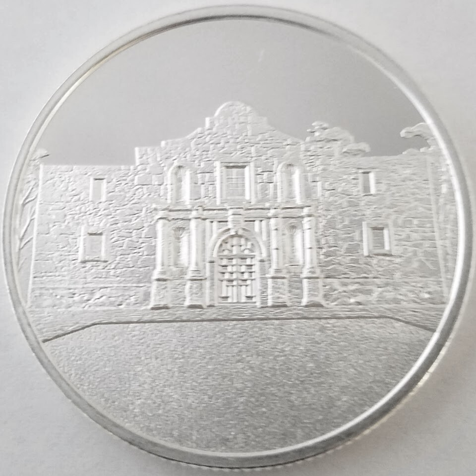 The Alamo 1 Troy oz.999 Silver Round,Don't Mess with Texas Series ...