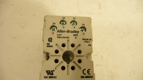 NEW ALLEN-BRADLEY CAT. 700-HN100 SER. D 8 PIN 10A 300VAC | eBay