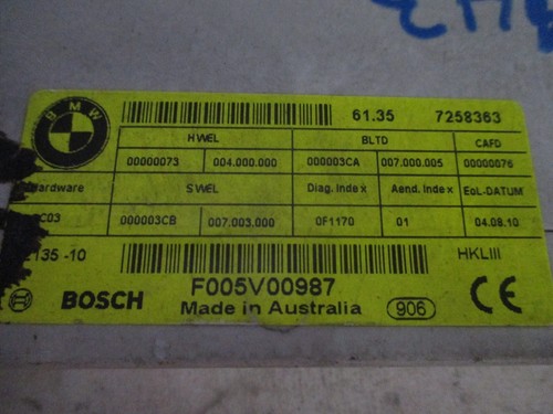 OEM BMW F10 F07 F01 F02 F25 F26 Trunk Lid Tailgate Lift Control Unit ...