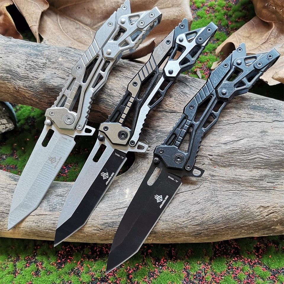 All-steel mechanical design folding knife, suitable for tactical ...