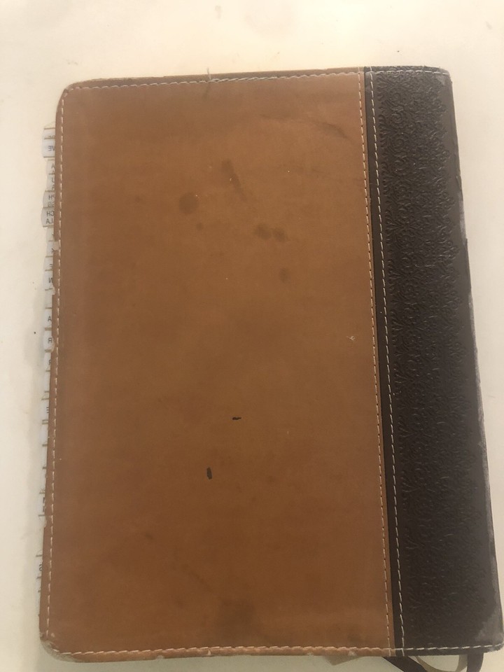 HCSB Study Bible Mahogany Duotone Simulated Leather Study Notes, Color ...