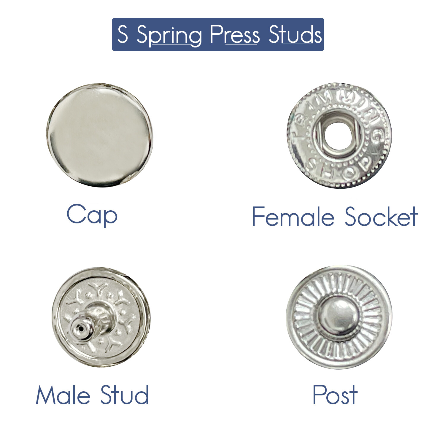 Snap Poppers Fasteners S Spring Press Studs Leathercraft Handbags ...