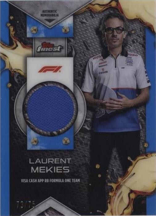 2024 Topps Finest Formula 1 - F1 Relics Laurent Mekies #F1R-MEK Blue ...
