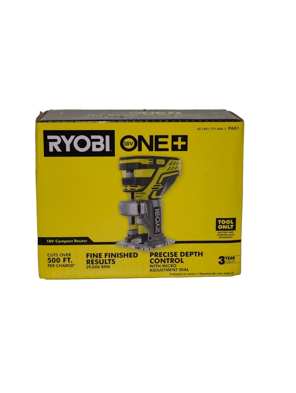 RYOBI P601 ONE+ 18V Cordless Fixed Base Trim Router (Tool Only) P601 | eBay