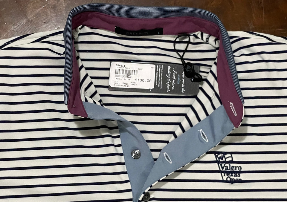 New Men Greyson Torrey Polo Golf Performance Shirt (Valero Texas Open ...