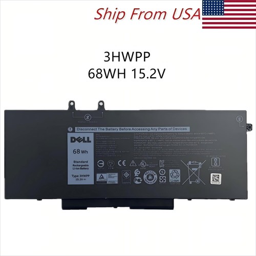 Genuine 3HWPP Battery Dell 451-BCMN Latitude 14 5401 5411 15 5501 5511 ...