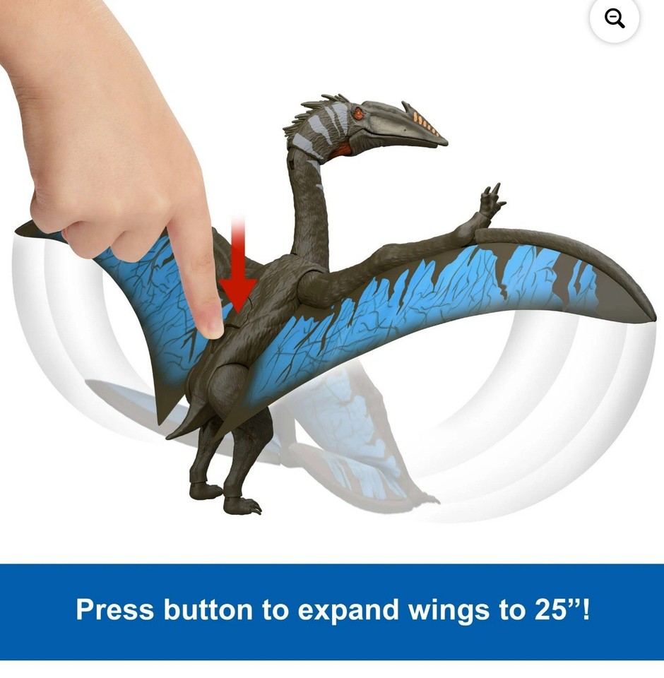 Jurassic World Rebirth Quetzalcoatlus 25" Wing Span Dinosaur Ariel ...