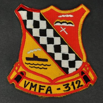 Original USMC Patch VMFA-312 Marine Fighter Attack Squadron F4 Phantom ...