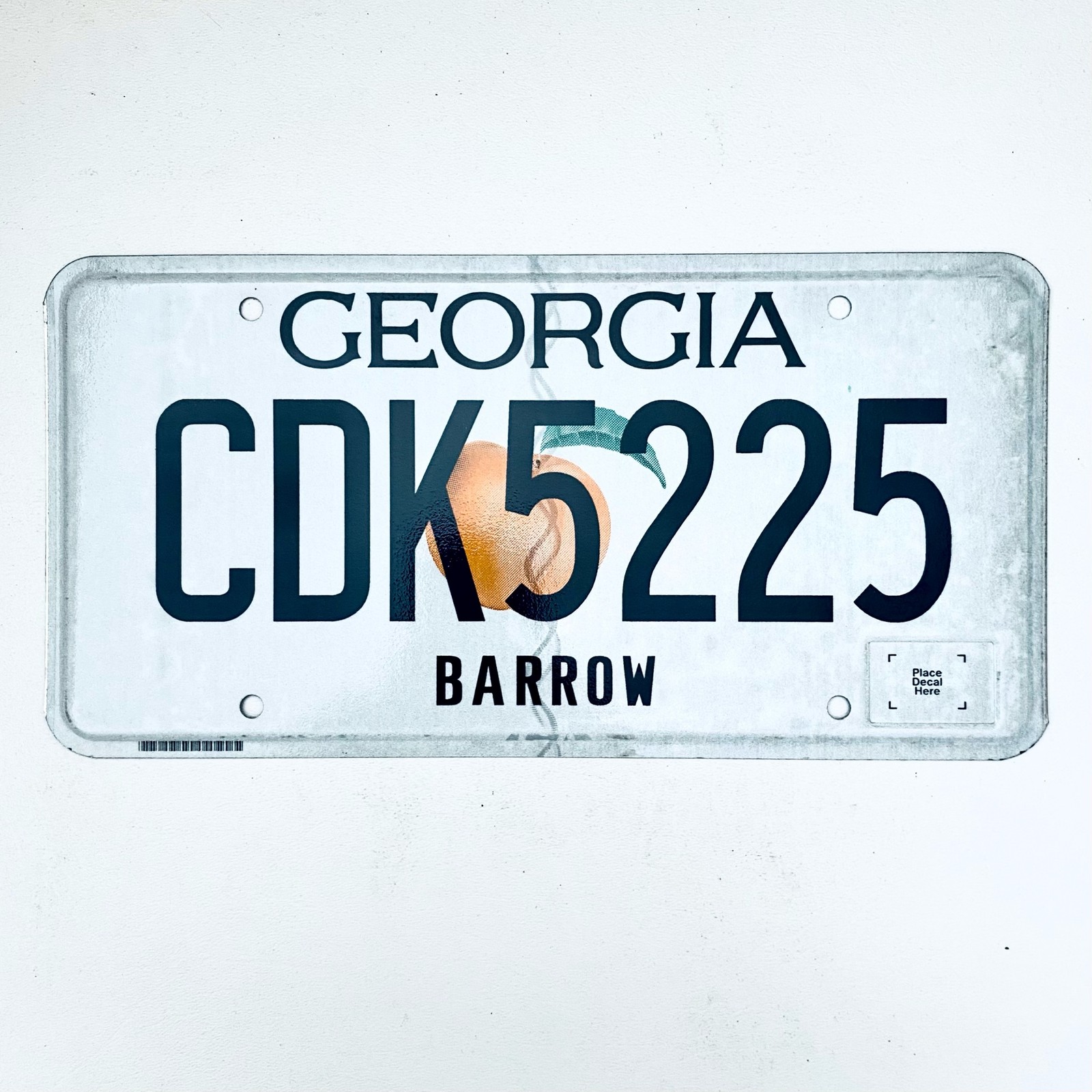 United States Georgia Barrow County Passenger License Plate CDK5225 | eBay