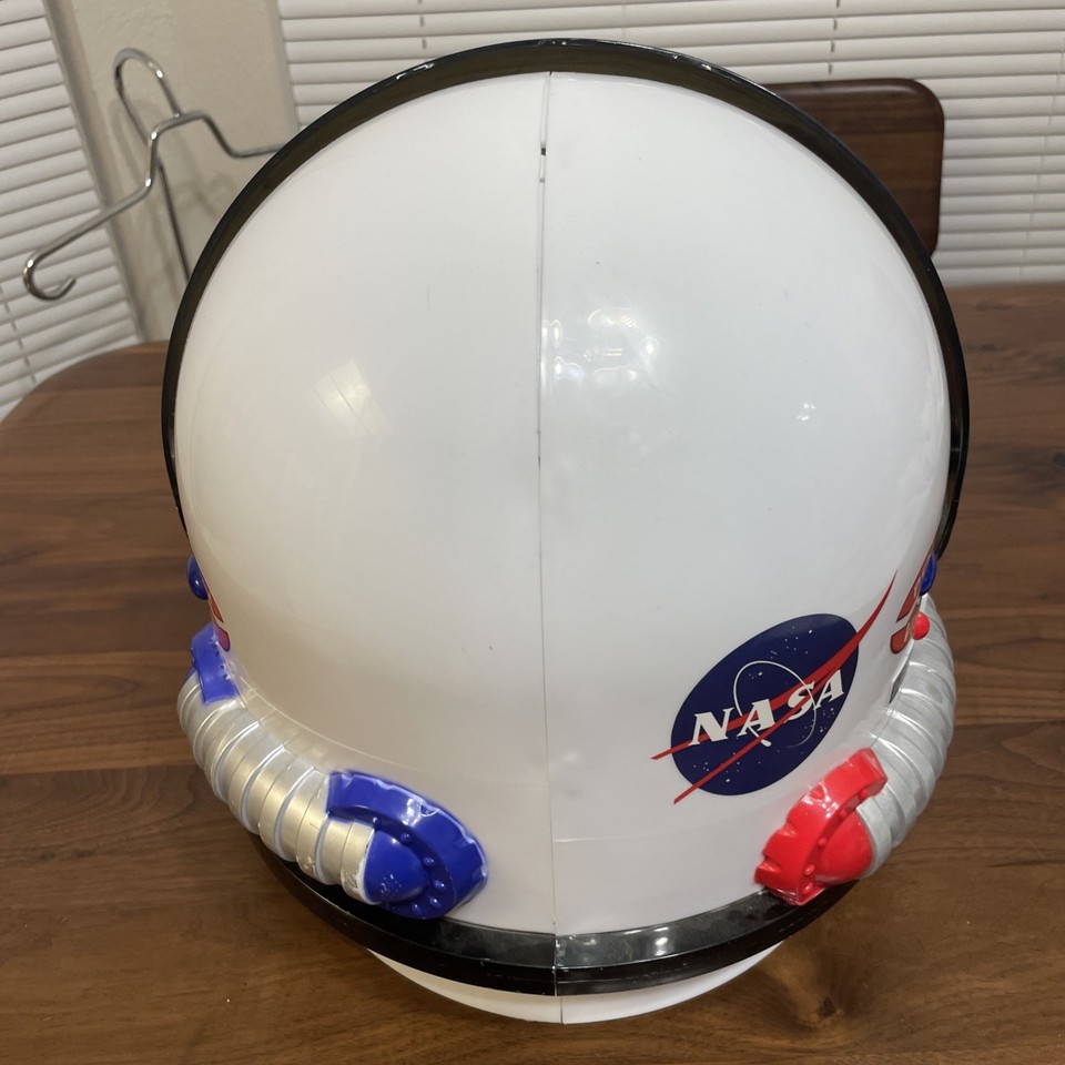 NASA Astronaut Costume Adult Cosplay Helmet Sound & Space Jumpsuit Size ...