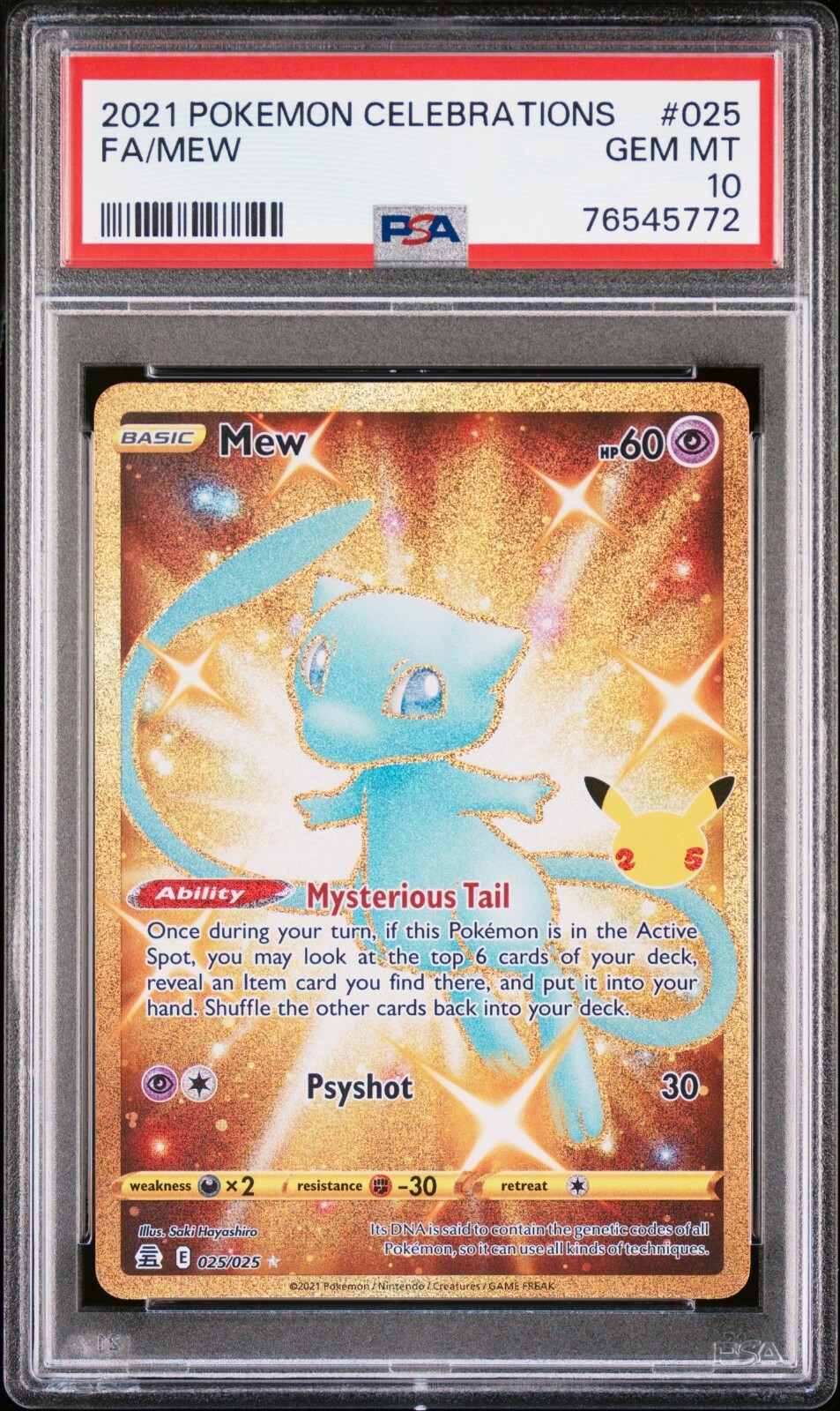 Mew 2021 Celebrations #025/025 Holo (Secret) Price Guide - Sports Card ...