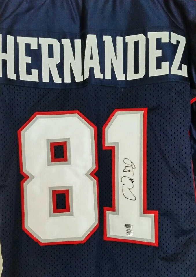 Aaron Hernandez Signed New England Patriots Autographed Jersey JSA LOA ...