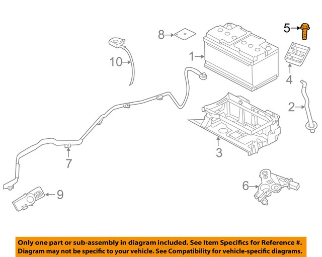 Chrysler OEM Battery-bracket Bolt 6508065AA for sale online | eBay