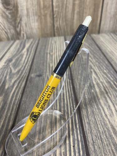 Vintage Brighton Lions Club Yellow Pen Advertisement | eBay