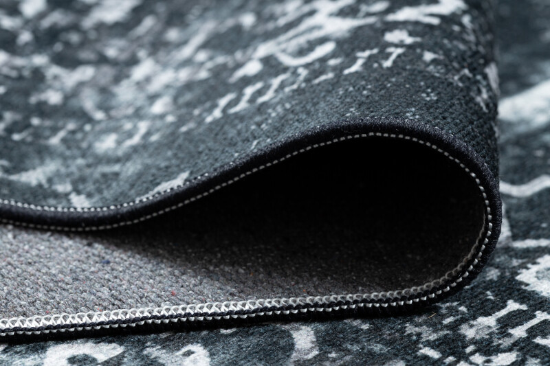 Modern amazing printed RUG ANTIKA ornament graphite grey washable ...