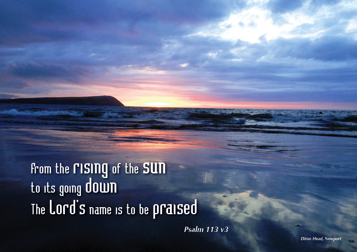 Bible Scripture Verse - A4, A3, A2 Poster Print - Psalm 113 v3 | eBay UK