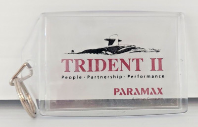 Trident II Submarine Key Ring "People Partnership Performance" Paramax ...