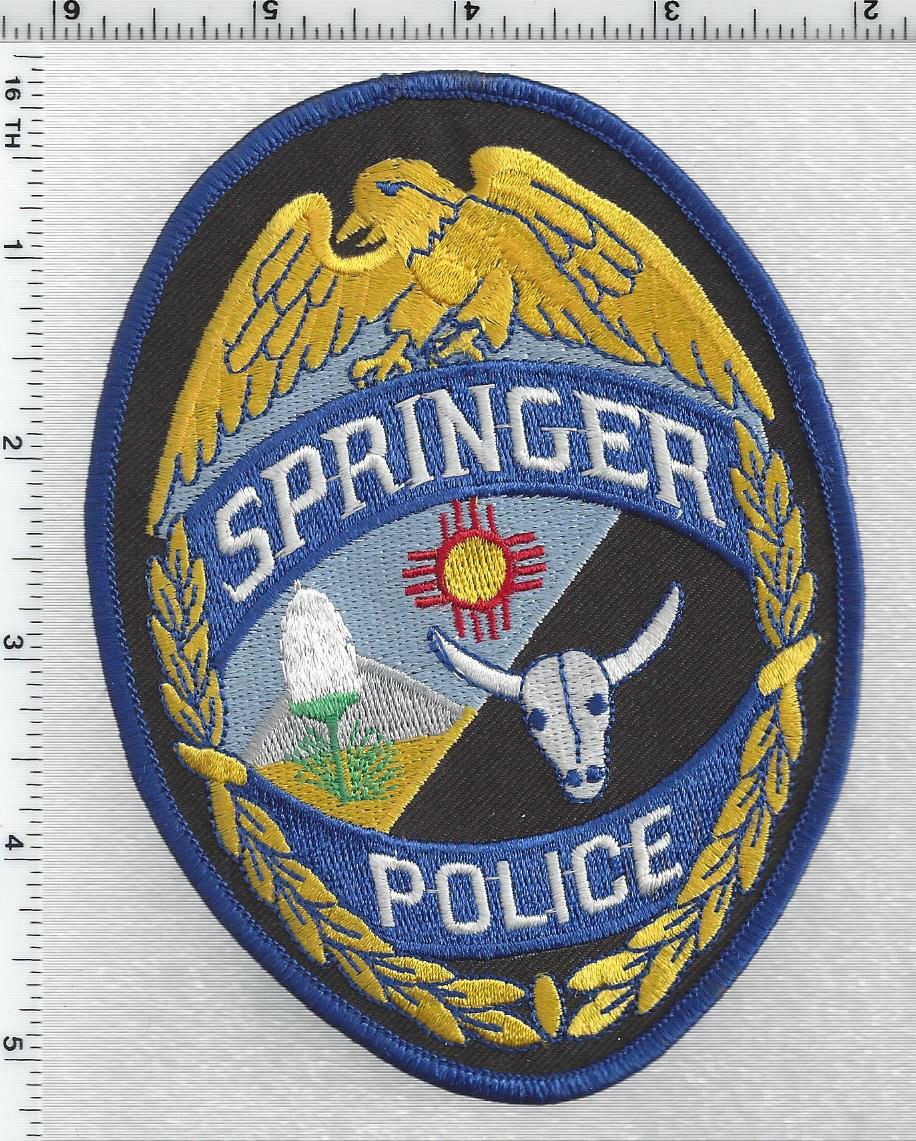 Springer Police (New Mexico) 3rd Issue Shoulder Patch | eBay