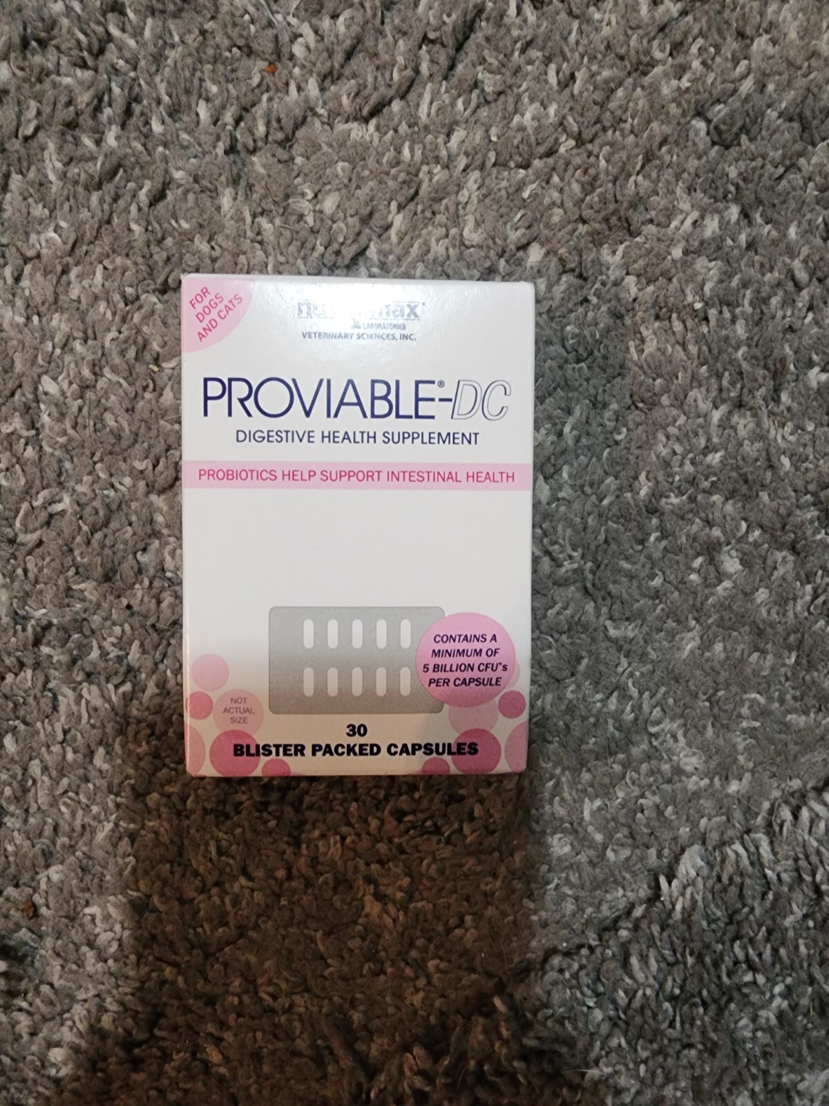 Nutramax Proviable-DC Digestive Probiotics For Cats & Dogs, 30pk EXP ...