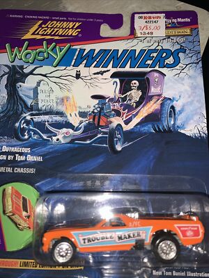 Vintage Johnny Lightning Wacky Winners Trouble Maker Orange Limited ...