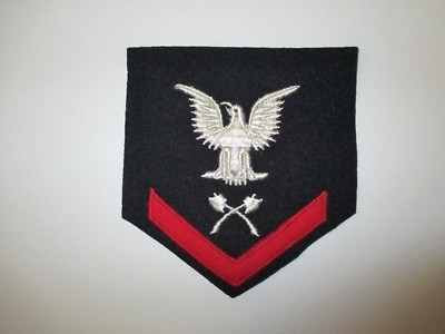 E0113s WW2 US Navy Rate Blue Carpenter's Mate 3rd Class Crow IR34A | eBay