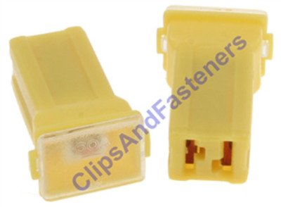 2 PAL (Pacific Auto Link) Fuse 60Amp Mini Female Yellow | eBay
