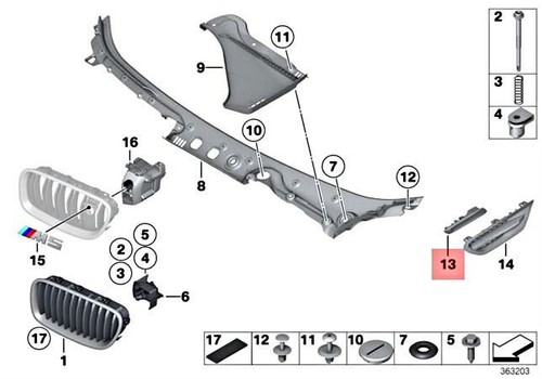Genuine BMW Hybrid F10 F11 518d 520d Finisher Side Panel Front Left ...